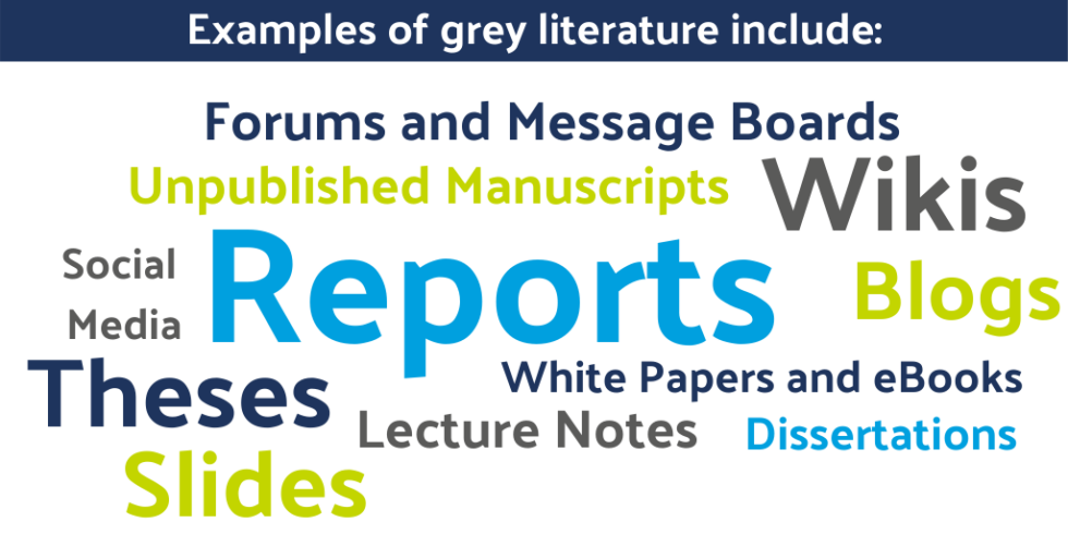 Not Just Black and White: Using Grey Literature in Your Research ...